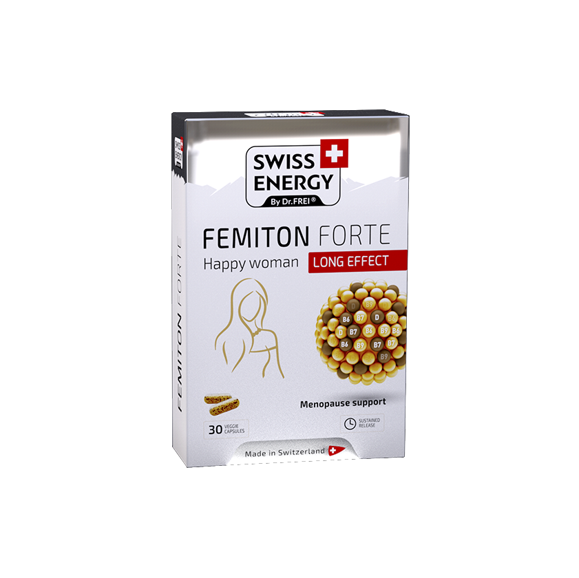 Swiss Energy, FEMITON FORTE, complex for women in menopause, 30 sustai ...